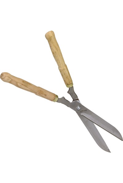 Badem10 Bul-Max Çim Çit Budama Makası Ahşap Saplı Çimen Biçme Makası 57CM