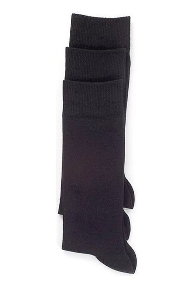 Tek Renk Bambu Soket Çorap 3'lü