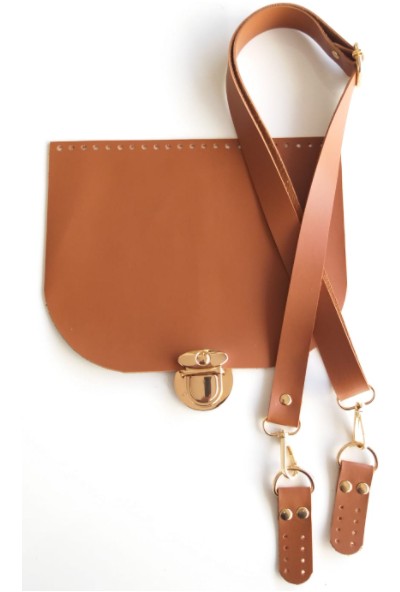 Angel Çanta Aksesuar Tek Kat Suni Deri Ayarlı Sap ve Kapak S1 (Renk Seçenekli)