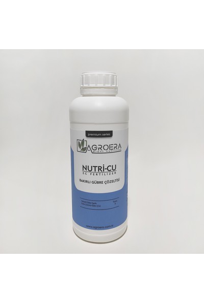 Agroera Nutri-Cu %8 Sıvı Bakır - Sistemik Bakır - Bordo Bulamacı 1 Litre