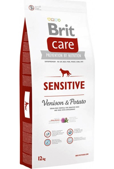 Brit Care Sensitive Tahılsız Geyik Etli Hipoalerjenik Yetişkin Köpek Maması 12 kg