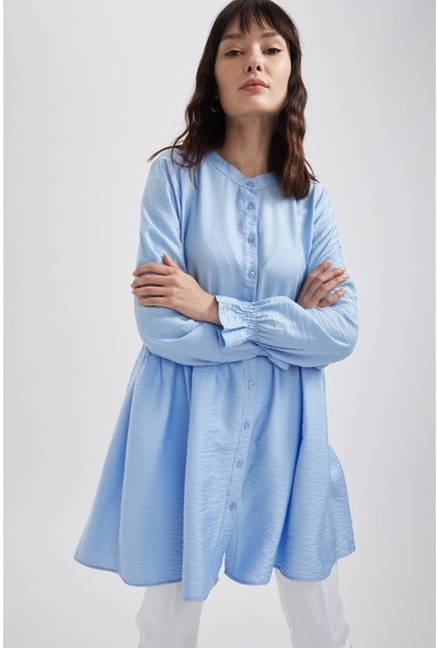 Defacto Relax Fit Volanlı Gömlek Tunik U6878AZ21SM
