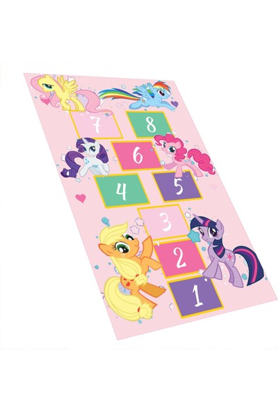 Dijital Pony Seksek Kız Çocuk Odası Anasınıfı Oyun Halısı
