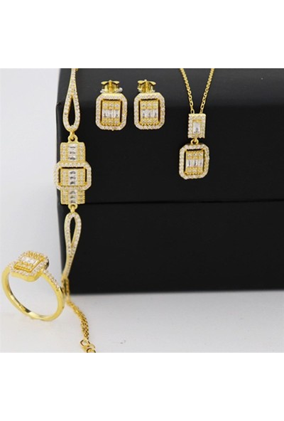 Silveranka0 925 Ayar Gümüş Baget Set