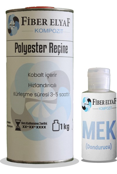 Fiber Elyaf Kompozit Fiber Elyaf Polyester Reçine 1kg. (Sertleştiricili)+Mek 10 Gr. Fiber Elyaf Kompozit Fiber Elyaf Polyester Reçine 1kg. (Sertleştiricili)+Mek 10 Gr.