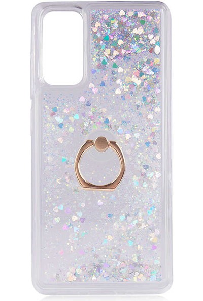 Kılıfist Samsung Galaxy S20 Fe Fun Edition Kılıf Simlı Sıvılı Sulu Yüzüklü Milce Kapak