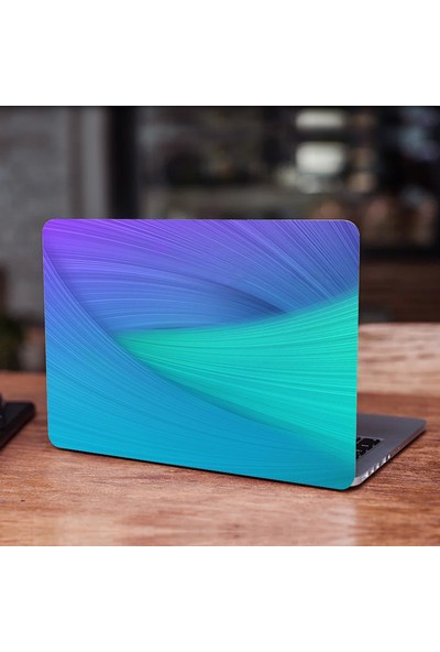 Smartad Mavi Saç Telleri Laptop Sticker