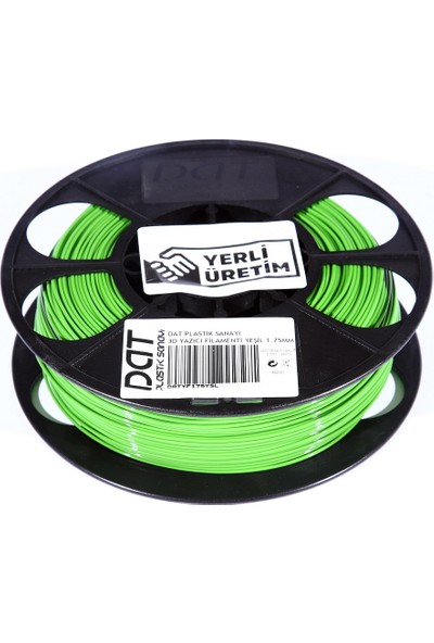 Dat Plastik Yerli Üretim Pla 3D Filament Yeşil 1.75MM Dat Plastik Yerli Üretim Pla 3D Filament Yeşil 1.75MM