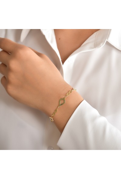 Yantra Silver Pres Damla Gümüş Kadın Bileklik Yantra Silver Pres Damla Gümüş Kadın Bileklik
