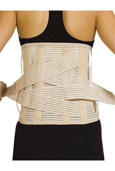 Medikalbim Çelik Balenli Bel Korse Demirli Süngerli Cırtlı Bel Fıtık Kemeri Kuşak