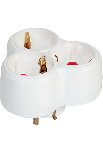 Mutlusan 3lü S.ü Topraklı Fiş-Priz Yonca Mutlusan Mutlusan 3lü S.ü Topraklı Fiş-Priz Yonca Mutlusan