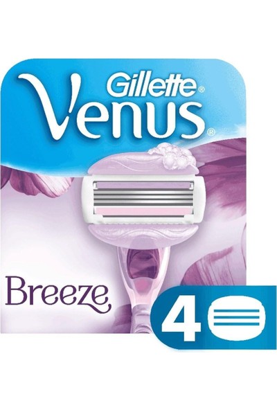 Gillette Venus Breeze Yedek Başlık 4'lü