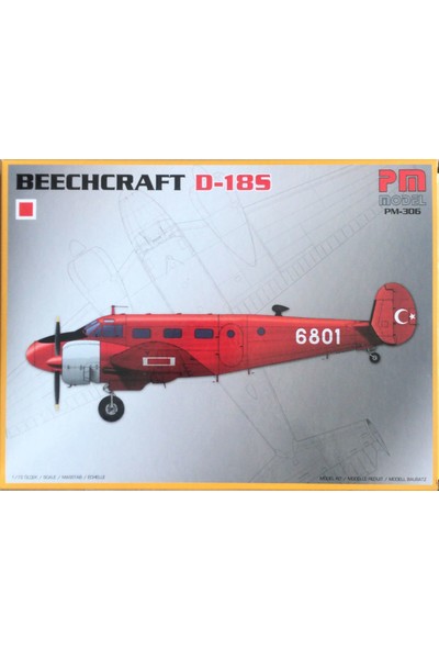 Pm Model Uçak Beechcraft 1:72 D185 PM306 Pm Model Uçak Beechcraft 1:72 D185 PM306
