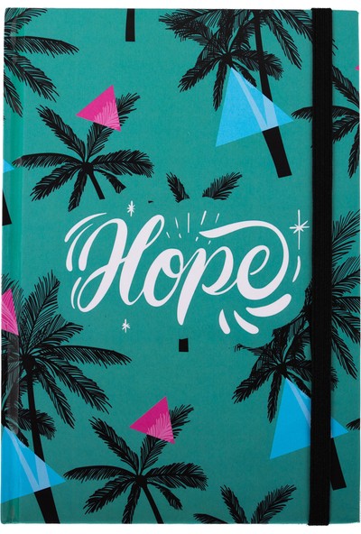 Gen-Of GEN-2013 Havana Sert Kapak Lastikli Çizgisiz Defter 14 x 20 cm