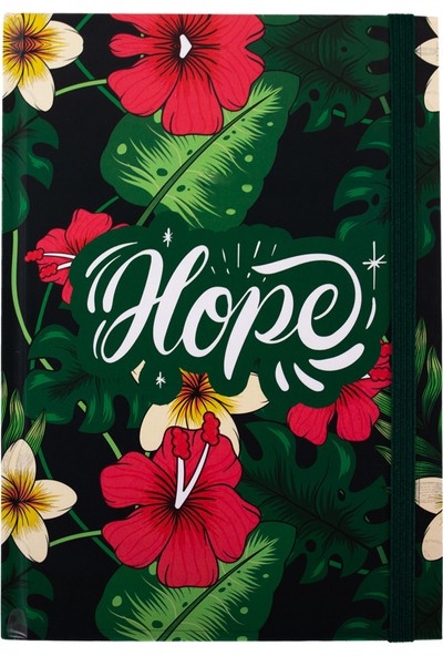 Gen-Of Gen-2014 Amazon Sert Kapak Lastikli Çizgisiz Defter 14 x 20 cm