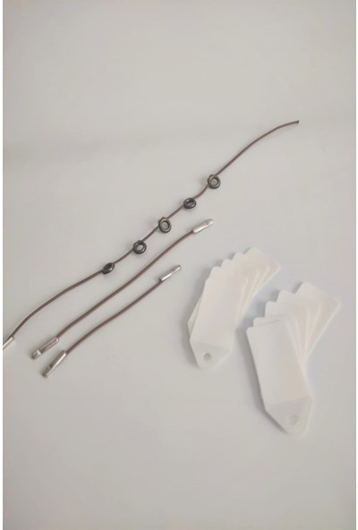 Beauty Stuff Lift 'em Up Yüz & Boyun Germe Bantları 10'lu Paket (Kahverengi Lastikli)