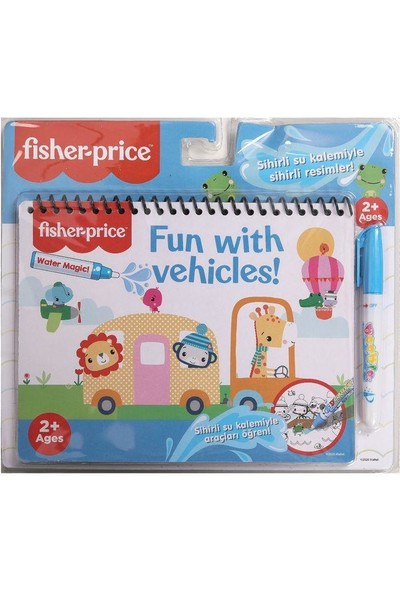 Fisher Price Water Painting Sihirli Özel Sulu Kalem ile Boyama Kitabı Araçlar