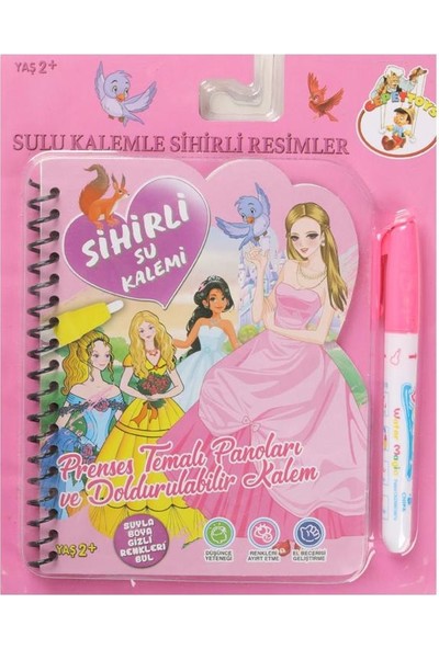 Prensesler Dünyası Water Painting Sihirli Sulu Kalem ile Boyama Kitabı Prensesler Dünyası Water Painting Sihirli Sulu Kalem ile Boyama Kitabı