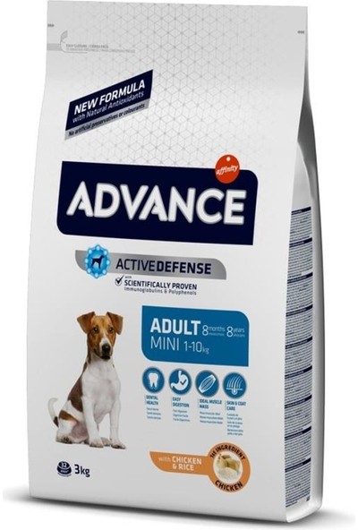 Advance Mini Adult Küçük Irk Yetişkin Köpek Maması 3 kg Advance Mini Adult Küçük Irk Yetişkin Köpek Maması 3 kg