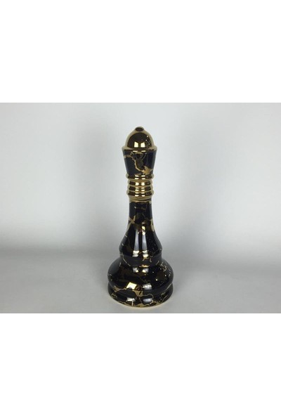Karışık Chess Siyah Gold Sah Taş 13,7*13,7*33,8