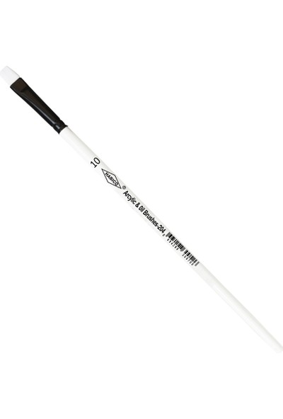 Habico 204 Düz Kesik Akrilik Fırça - No:10 Tek Fırça