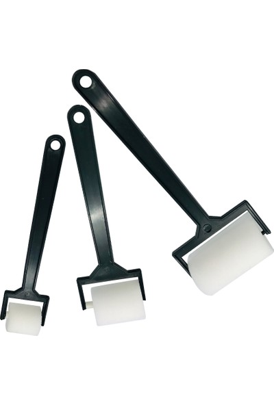 Samur 3lü Sanatsal Sünger Rulo Fırça Seti