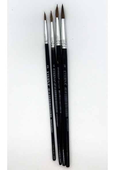 Eterna 4'lü Öğrenci Sulu Boya Fırça Seti