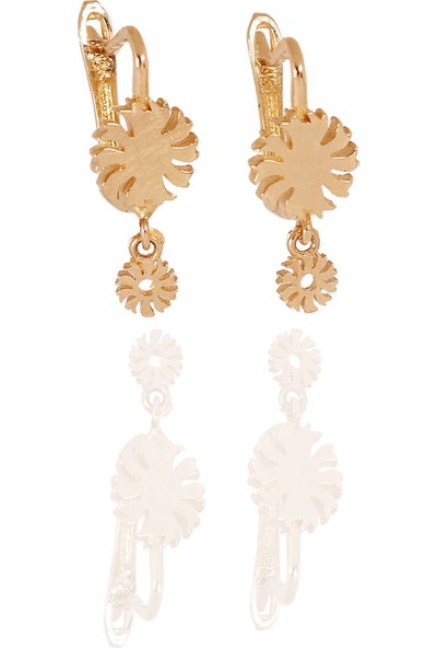 Adil Idil Kuyumculuk Güneş Desenli J Küpe