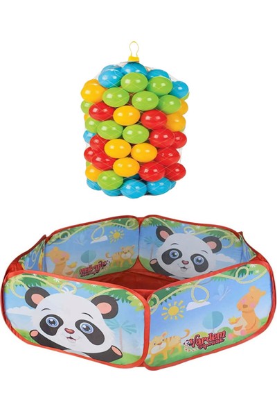Vardem Oyuncak Katlanabilir Top Havuzu 100 Adet 6 cm Top Vardem Oyuncak Katlanabilir Top Havuzu 100 Adet 6 cm Top