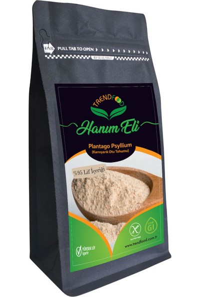 Trend Food 1000 g ℮ Psyllium Husk Powder Karnıyarık Otu Tohumu Tozu Güvenli Gıda Bitkisel Trend Food 1000 g ℮ Psyllium Husk Powder Karnıyarık Otu Tohumu Tozu Güvenli Gıda Bitkisel