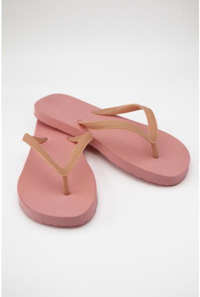 Bermody Kadın Rahat Parmak Arası Pembe Plaj Terliği Flipflop Bermody Kadın Rahat Parmak Arası Pembe Plaj Terliği Flipflop