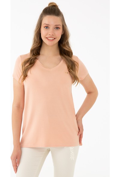 U.S. Polo Assn. Pembe T-Shirt Basic 50238030-VR042