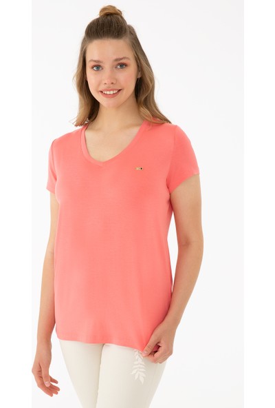 U.S. Polo Assn. Kırmızı T-Shirt Basic 50238030-VR039