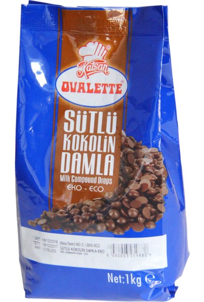 Elitparti Ovalette Sütlü Kokolin Damla Çikolata 1 Kg Elitparti Ovalette Sütlü Kokolin Damla Çikolata 1 Kg