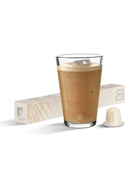 Nespresso Coconut Flavour Over Ice Kapsül Kahve 10'lu Soğuk Tropikal Kahve Nespresso Coconut Flavour Over Ice Kapsül Kahve 10'lu Soğuk Tropikal Kahve