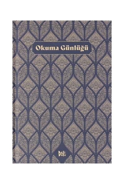 Okuma Günlüğü (Motifli - Lacivert) (Ciltli)