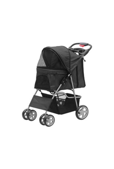 Pawise Köpek Arabası Siyah 68X46X100 cm