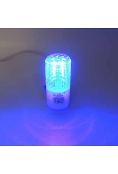 Sunlight Kısa LED Gece Lambası 0,5W Tasarruflu Işıklı Fişli Düğmeli Sunlight Kısa LED Gece Lambası 0,5W Tasarruflu Işıklı Fişli Düğmeli