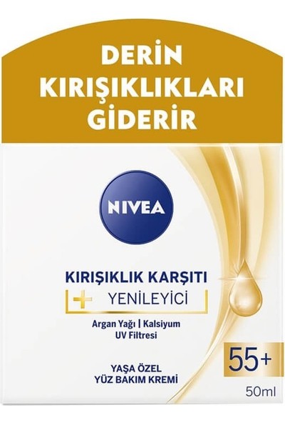 Nivea 55+ Yaşa Özel Yüz Bakım Kremi Kırışıklık Karşıtı Nivea 55+ Yaşa Özel Yüz Bakım Kremi Kırışıklık Karşıtı