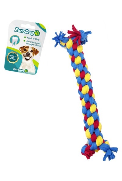 Eurodog Dumbell Diş Ipi Sarı Mavi Kırmızı 24 cm Eurodog Dumbell Diş Ipi Sarı Mavi Kırmızı 24 cm