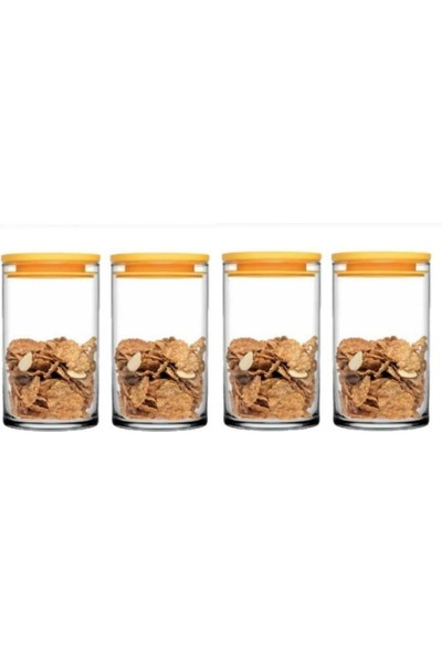 Paşabahçe 43736 Vaku mlu Cam Kavanoz 4'lü