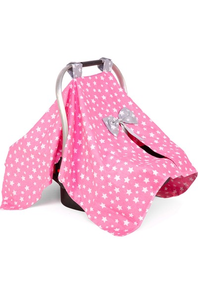 Prestij Puset Örtüsü Pembe-Yıldız Desenli Prestij Puset Örtüsü Pembe-Yıldız Desenli