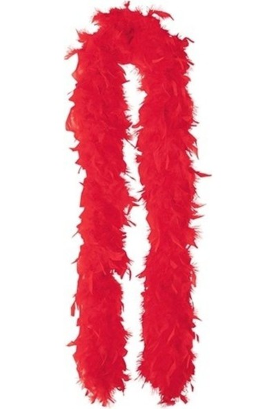 Happyland Yılbaşı Kırmızı Renk Tüylü Otriş Tüy Boa Kalın Happyland Yılbaşı Kırmızı Renk Tüylü Otriş Tüy Boa Kalın