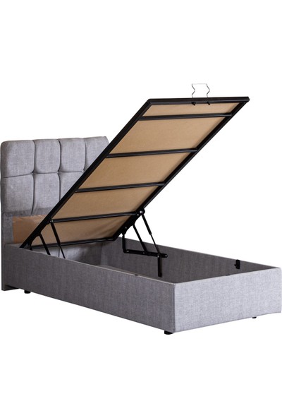 Setay Berlin Tek Kişilik Baza Başlık Seti - Açık Gri