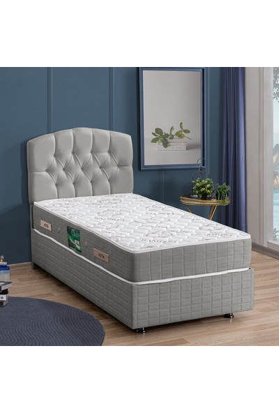 Setay Paris Tek Kişilik Baza Başlık Seti + Comfort Yatak