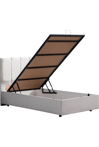 Setay Defne Tek Kişilik Baza Başlık Seti - Krem