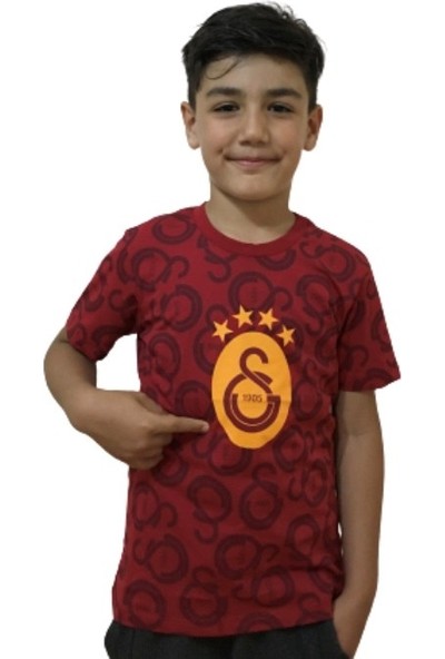 Galatasaray Çocuk Lisanslı Armalı Tshirt