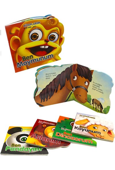Çocuk Gezegeni Hayvanlar Ilk Kitaplarım Seti 2 - 6 Kitap