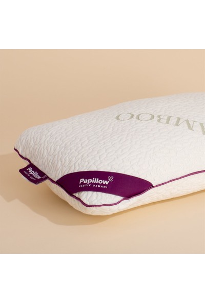 Papillow Innovation Bamboo Lateks Yastık Queen 60*40*12 Vanilya Papillow Innovation Bamboo Lateks Yastık Queen 60*40*12 Vanilya