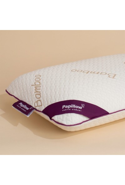 Papillow Innovation Bamboo Lateks Yastık Queen 60*40*12 Cream Papillow Innovation Bamboo Lateks Yastık Queen 60*40*12 Cream